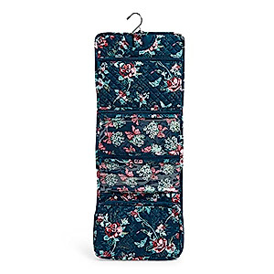 Vera Bradley Women's Cotton Hanging Travel Organizer, Rose Toile - Recycled Cotton, One Size