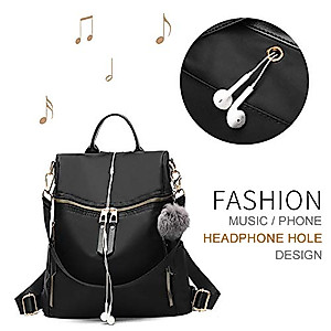 Women Backpack Purse Multi-pocket Waterproof Shoulder Bag Small Bookbag Purse for Girls Travel Bag