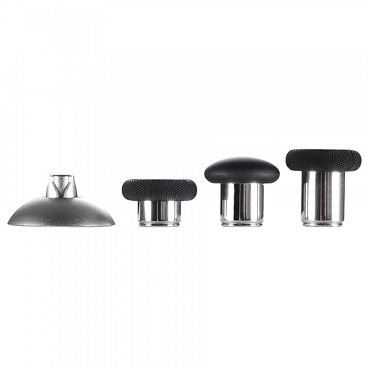 eXtremeRate 8 in 1 Metal Magnetic Black Thumbsticks Analogue Joysticks Replacement Repair Kits for Xbox One S X Elite PS4 Slim Pro Controller with T8H Cross Screwdrivers