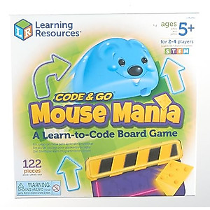Learning Resources Code & Go Robot Mouse Board Game, STEM, Early Coding Game, Ages 5+