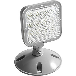 LED ENERGY PLUS Remote Outdoor Emergency Light Head – Single Head LED Lamp - Weatherproof Emergency Exit Lighting – 3.6V OR 9.6V Volts, 1.7 Watts (1 Pack)