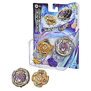 BEYBLADE Burst Surge Dual Collection Pack Hypersphere Dusk Spryzen S5 and Slingshock Force Wolborg Spinning Top Toys - 2 Battling Game Tops