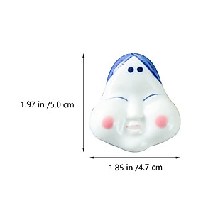 YARDWE Japanese Pillow 2Pcs Chopsticks Rests Japanese Style Chopsticks Rest Ceramic Japanese Figurines Chopstick Holders Kitchen Utensils Gadgets for Home Restaurant (As Shown) Ceramic Dishes