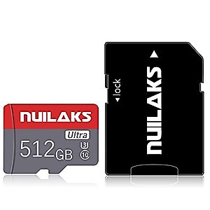 512GB Micro SD Card Memory Card Class 10 High Speed Ultra microSDXC for Mobile Phone/PC/Computer/Camera/Portable Gaming Device