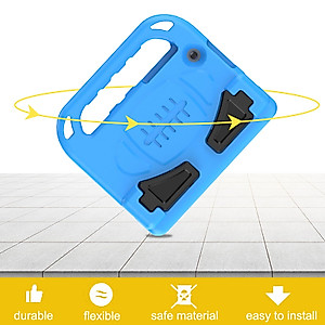 AVAWO TCL Tab 8 LE (9137w) / Tab 8 WiFi (9132x) 2023 Case for Kids, Children Friendly, Boys and Girls EVA Handle Stand Shockproof Tablet Cover for TCL Tab 8 LE/WiFi -Blue