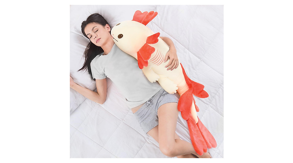 Cuddle with MaoGoLan Giant Axolotl Plush Pillow