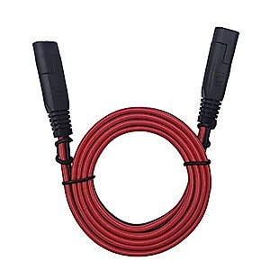 SAE to SAE Extension Cable - 3FT Battery Trickle Charger Cord 2 Pin Quick Disconnect Connection 12V-24V DC Plug Wire for Solar Panels