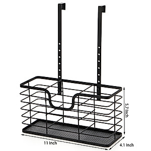 Nicunom Hair Dryer Holder 3 in 1 Hair Tool Organizer, Adjustable Blow Dryer Holder Bathroom Organizer Cabinet Door Hair Care & Hot Styling Tools Storage