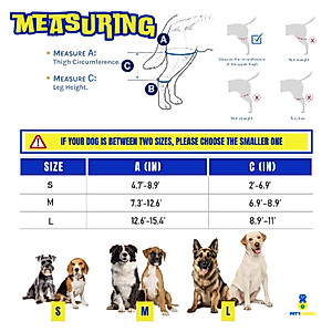 PET’SBARREL Dog Knee Brace for Torn ACL Hind Leg Problems - Support and Relief for Rear Limb Health. Lick Sleeve for Dogs Rear Leg. Dog Leg Braces for Back Leg. ACL Brace for Dogs Rear Leg.