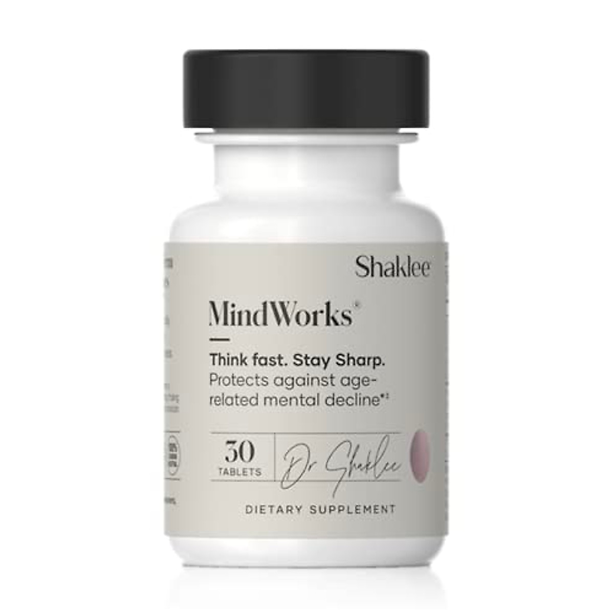 Shaklee MindWorks® - Brain Health Supplement for Brain Sharpness & Focus - Supported Nutrients & Extracts - Chardonnay Grape Seed Polyphenols, Guarana Extract, Vitamins B6, B12, Folate - 30 Tablets