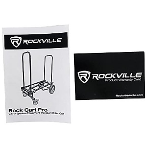ROCKVILLE Rock Cart Pro DJ Equipment Transport Roller Car 700 LB Capacity