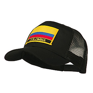 e4Hats.com South America Flag Letter Patched Mesh Cap - Colombia OSFM