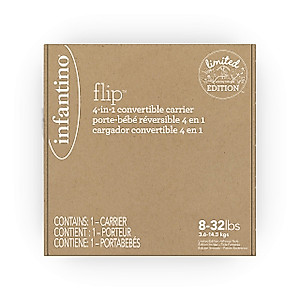 Infantino Limited Edition Flip 4-in-1 Baby Carrier | Woodland Toile 4-Position Infant Carrier with (2) Terry Cloth Strap Wraps & (1) Muslin Bib/Slip Cloth. Machine Washable., Blue