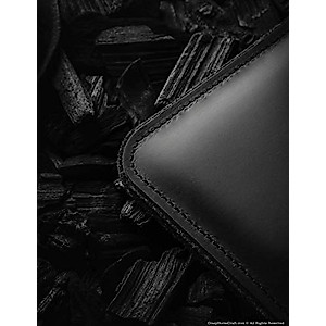 Black MacBook Pro 13/14 / 15/16 inch case/sleeve 100% wool felt handmade unique vintage genuine Crazy Horse style Italian premium leather laptop cover 2022 MB Air 13 M1 M2 bag, Crazy Horse Craft