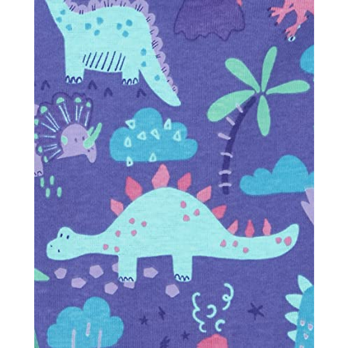 The Children's Place 2 Pack Baby Toddler Girls Snug Fit Cotton Mixed 2 Piece Pajama Sets, Unicorn Dino 2-Pack, 4T