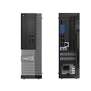 Dell OptiPlex 3020 Desktop Computer - Intel Core i5 i5-4590 3.30 GHz + Wireless Keyboard & Mouse + (2) Dual 22 Inch Monitors (Renewed)