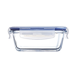 Luminarc Pure Box Active – Airtight Glass Storage Container, Rectangular 0.38 L