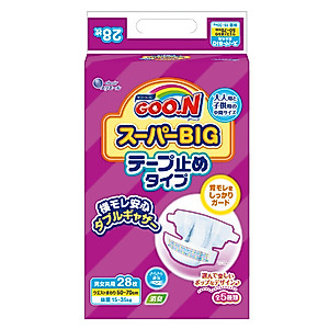 Goon Super Big Taped Type (15~35kg) 28 Sheets