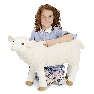Melissa & Doug Giant Lifelike Sheep Plush - 2 Feet Tall Stuffed Animal Toy for Ages 3+