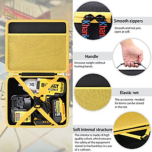 khanka Carrying Hard Case Replacement for DEWALT DCF899B/DCF899HB 20v MAX XR Brushless High Torque 1/2" Impact Wrench