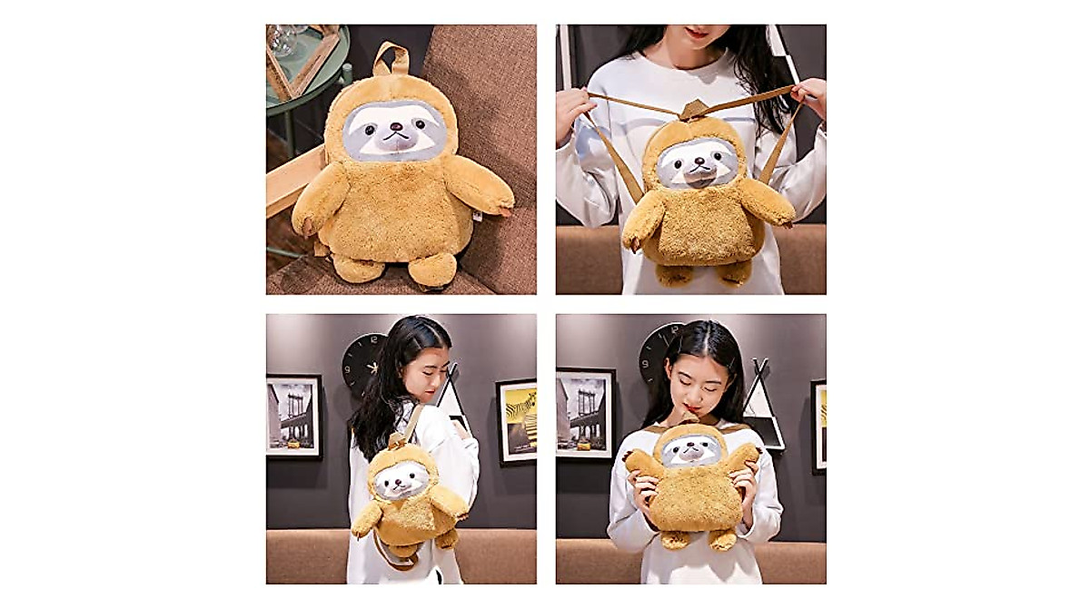 Cute Sloth Plush Backpack for Kids | Mewcho