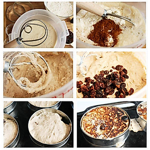 CFIKTE 13.5 Inch Stainless Steel Danish Dough Whisk Dutch Dough Whisks Bread Whisk for pastry, pizza. Great alternatives to a blender, mixer or hook（2 Pack）