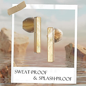 ELLA'S EARS Jewelry Style Wireless Earbuds Bluetooth Noise Canceling Headphones Effortless Setup Bluetooth Earphones with Mic 100 Hrs Play Time Headset for Christmas