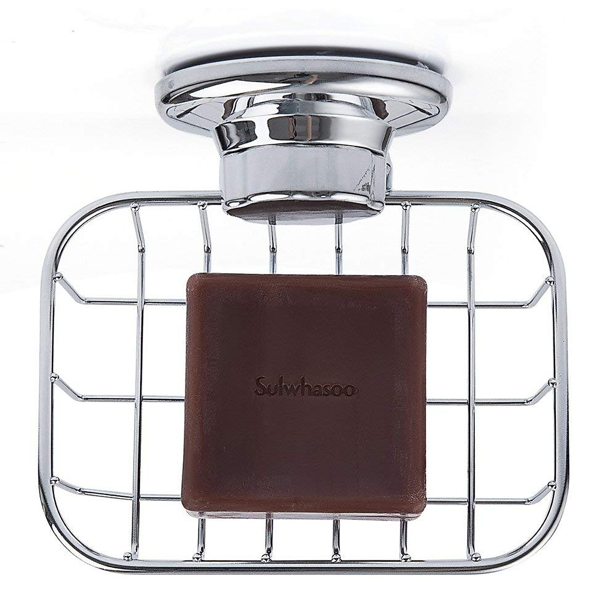 SANNO Suction Cup Soap Holder, Soap Dish Saver Tray Bar Soap Sponge Holder for Shower Wall, Bathroom, Tub and Kitchen Sink stainless steel