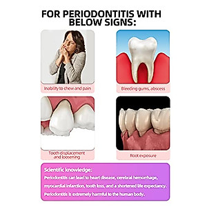 Dr. Glow Periodontal Disease Treatment Gum Tooth Paste for Early&Mid Periodontitis, Gingivitis Treatment Fluoride Free Toothpaste for Bleeding Gums, Periodontal Toothpaste Treatment for Loosen Teeth