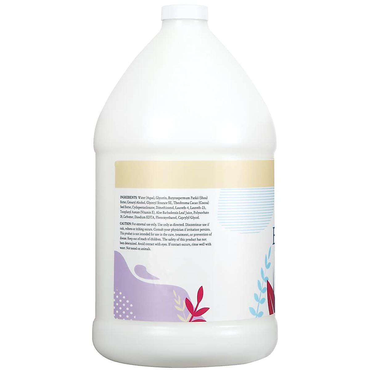 Ginger Lily Farms Botanicals Soothing Butter Lotion for Dry, Sensitive Skin, 100% Vegan & Cruelty-Free, Fragrance Free, 1 Gallon (128 fl oz) Refill (pack of 1)