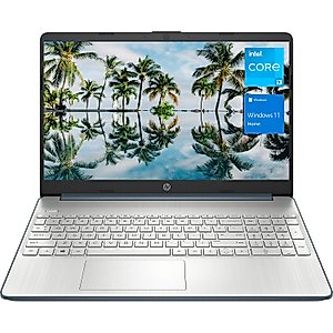 HP 15 Laptop, 15.6” HD Display, Intel Core i3-1115G4 Processor, 32GB RAM, 1TB SSD, Wi-Fi, SD Card Reader, HDMI, Webcam, Windows 11 Home, Spruce Blue, KKE Accessories