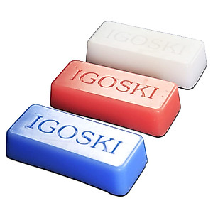 IGOSKI All Temperature Ski and Snowboard wax 180g for all template SKI and Snowboard (White)