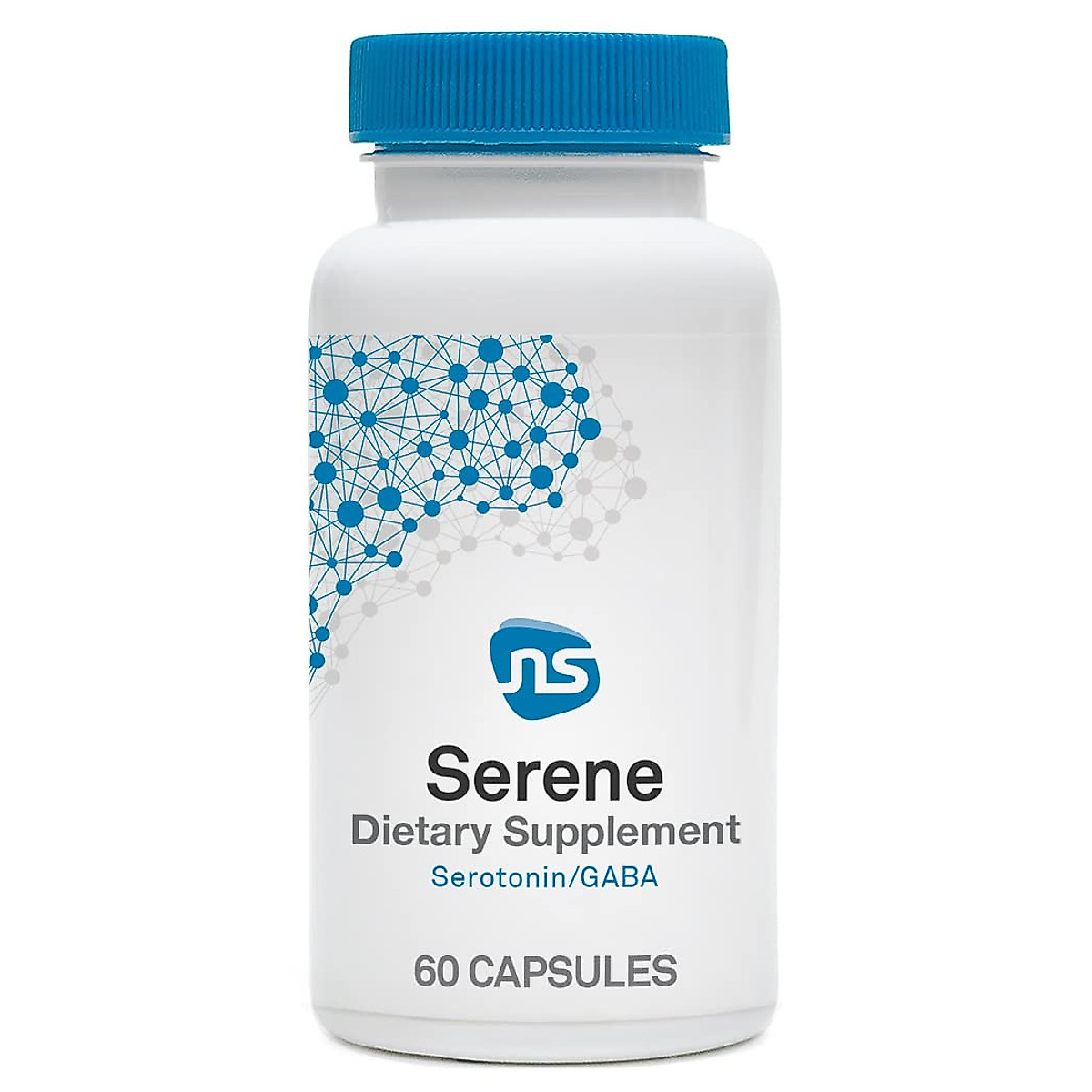 NeuroScience Serene - Mood Support + Sleep Aid with 100mg 5-HTP, Vitamin B6, Folate + Calcium - Non-Drowsy + Non-Groggy Serotonin Support Supplement for Sleep-Wake Function (60 Capsules)