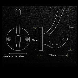 Kvosit Coat Hooks 4 Pack Brushed Nickel Towel Hooks Towel Racks For Bathroom Wall Mounted Robe Hooks Double Coat Hooks Bath Towel Hooks For Bathrooms Towel Hooks For Door Hanger For Hanging Heavy Duty