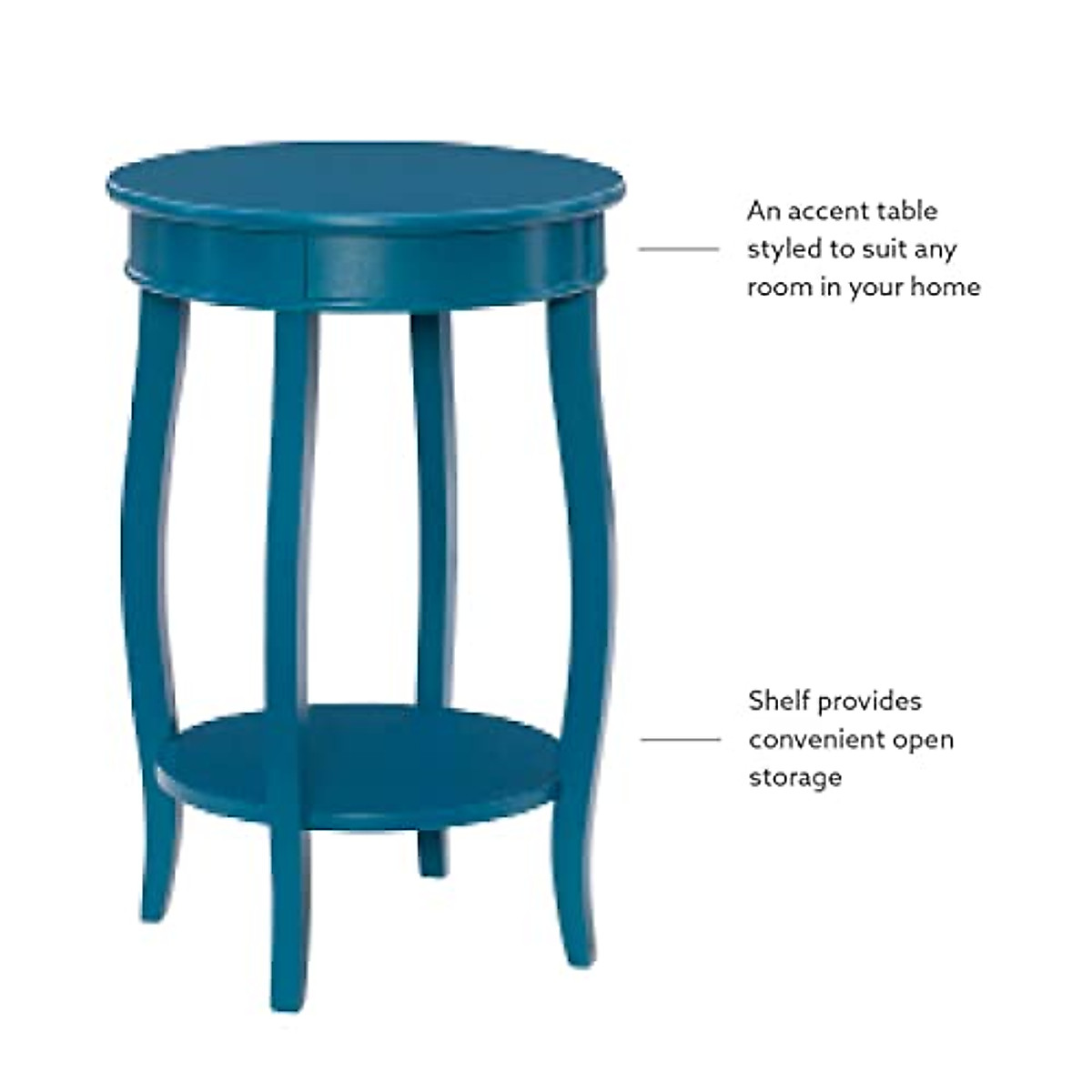 Powell Furniture Powell Teal Round Shelf Table