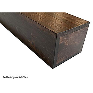 U Pick Size & Finish Rustic Wood Beam Floating Shelf Fireplace Mantel