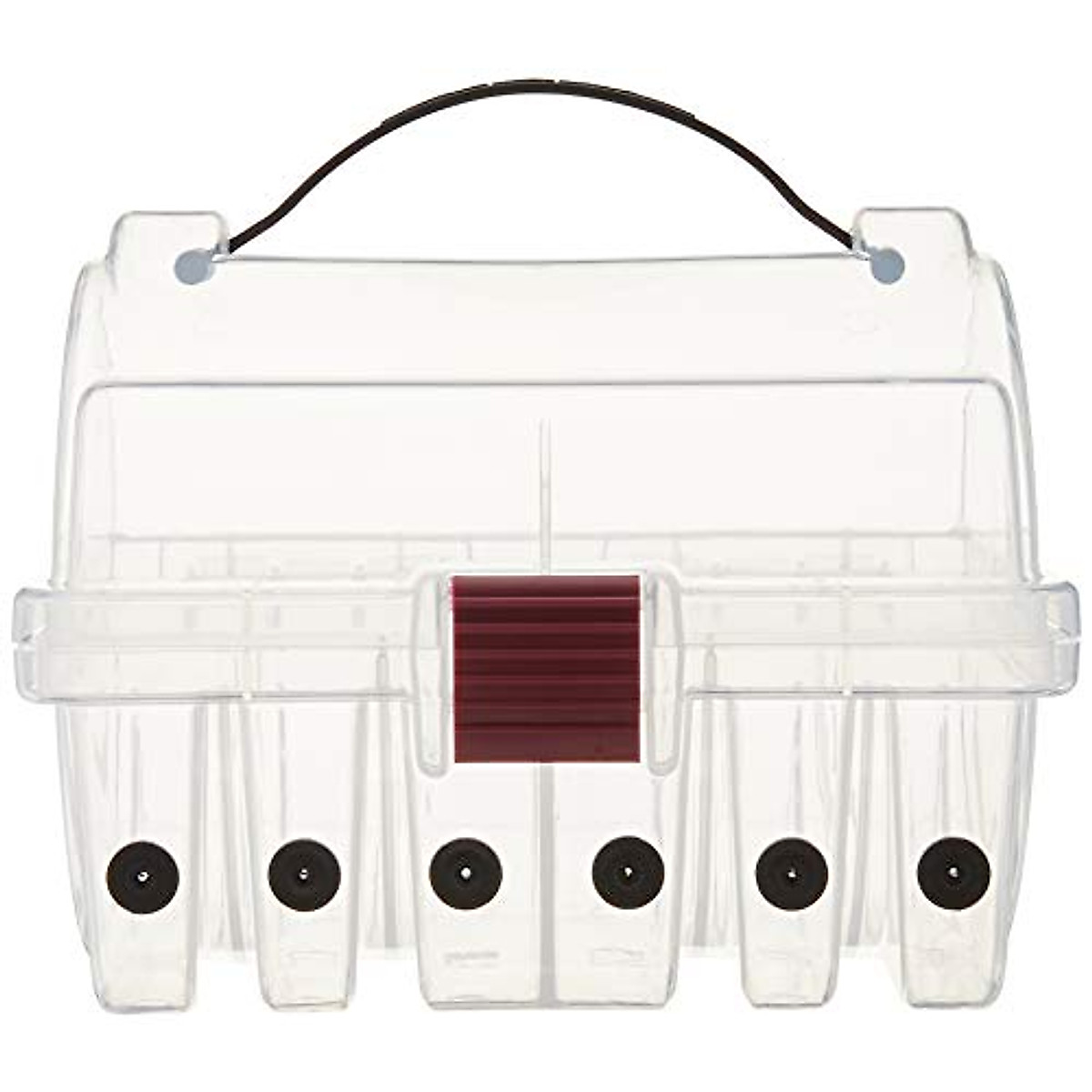 Plano 108700 Leader Spool Box, Clear, One Size, Transparent/Black