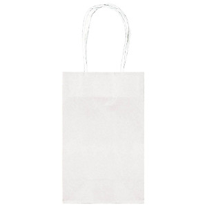 amscan Elegant White Cub Paper Bag Value Pack (8.5" x 5.25" x 3.5") - 10 Pieces - Perfect for Parties, Events, Gifts & More