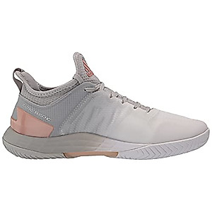 adidas Women's Adizero Ubersonic 4 Tennis Shoe, Grey/Black/White, 6.5