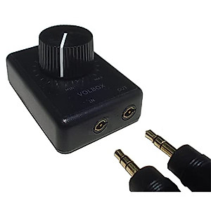 Volbox inline audio volume control attenuator 3.5mm 1/8" aux