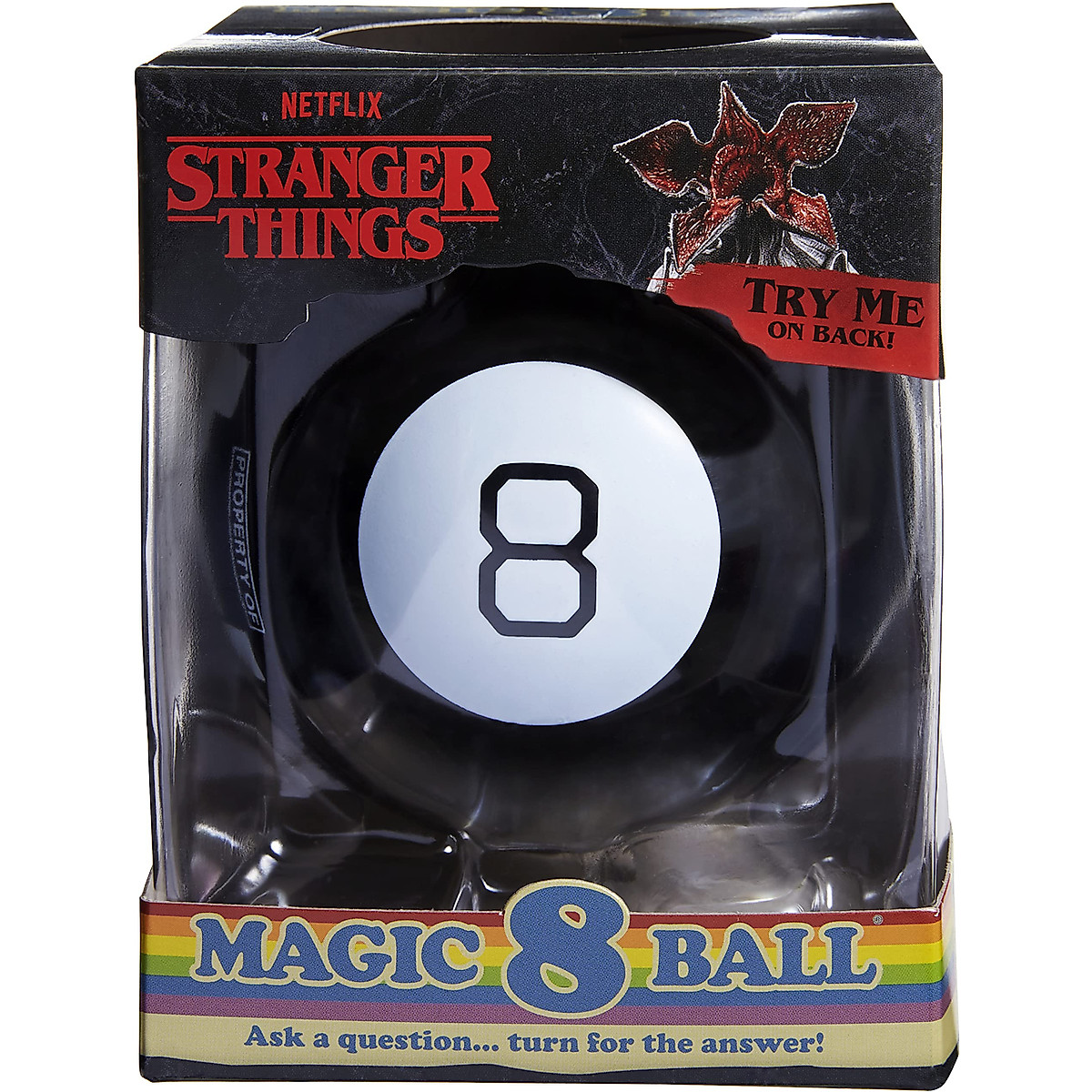 Mattel Games Magic 8 Ball Stranger Things Novelty Game Inspired by The Series, Themed Fortune-Telling Toy for Family & Game Nights