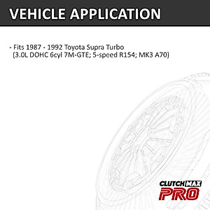 ClutchMaxPRO Performance Chromoly Clutch Flywheel Compatible with 1987-1992 Supra Turbo 3.0L 7M-GTE 5-speed R154 MK3 A70 (CPLSF16063)
