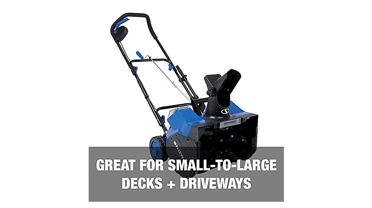 Snow Joe 24V-X2-SB18-TV1 Cordless Snow Blower Bundle | Powerful Snow ...