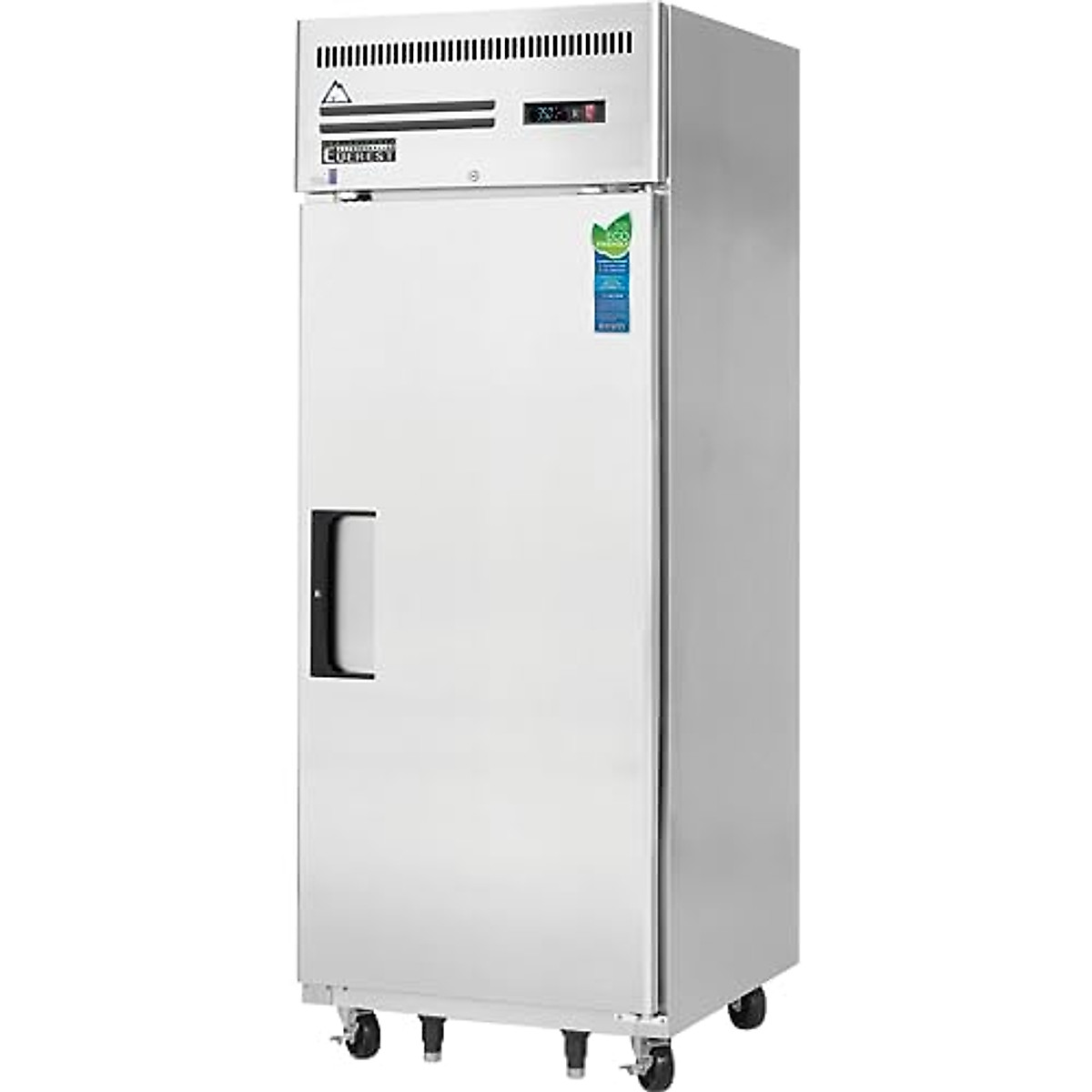 Everest Refrigeration ESR1 29-1/4' Reach-in Commercial Refrigerator with Solid Door, One Section, 23-Cubic Feet, Stainless Steel, NSF