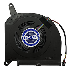 LANDALANYA New CPU + GPU Cooling Fan for Gigabyte Aorus 15G 15P RX7P RX7G 2021 RTX30 17G XB XC GIGABYTE AERO 15 OLED XB XD RP75SA Gigabyte Aero 17 XA HDR XB WA Series FNGT FNGS DC12V 1A (9mm Thick)