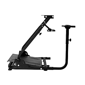 Hottoby Racing Steering Wheel Stand Foldable & Dual Shift Levers Fit for Logitech/Thrustmaster G25 G27 G29 G920 G923 T150 T248 T300 Multi-level Easy Storage & Install Cockpit,No Wheel & Pedals