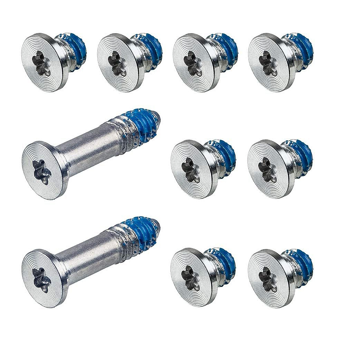 SLAUNT 4 Pack Rubber Case Feet and Replacement Screws (2 Long and 8 Short) Screwdriver Kit Set Compatible with Mac Book Air 11inch 13 inch A1370 A1369 A1465 A1466