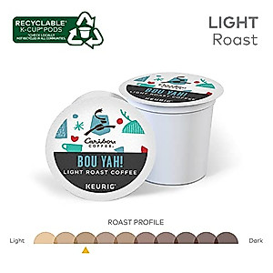 Caribou Coffee Bou-Yah, Keurig Single Serve K-Cup Pods, 22 Count