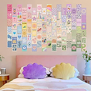 ANERZA 100 PCS Danish Pastel Room Decor, Wall Collage Kit Aesthetic Pictures, Posters for Room Aesthetic, Cute Bedroom Photo Wall Decor for Teen Girls, Dorm Trendy Matisse Wall Art, Gifts for Girls