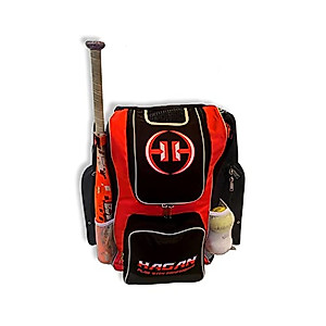 Hagan H-3.0 Multi-Sport Backpack Bag, Hockey, Baseball, Softball, lacrosse, field hockey - Large (Black)